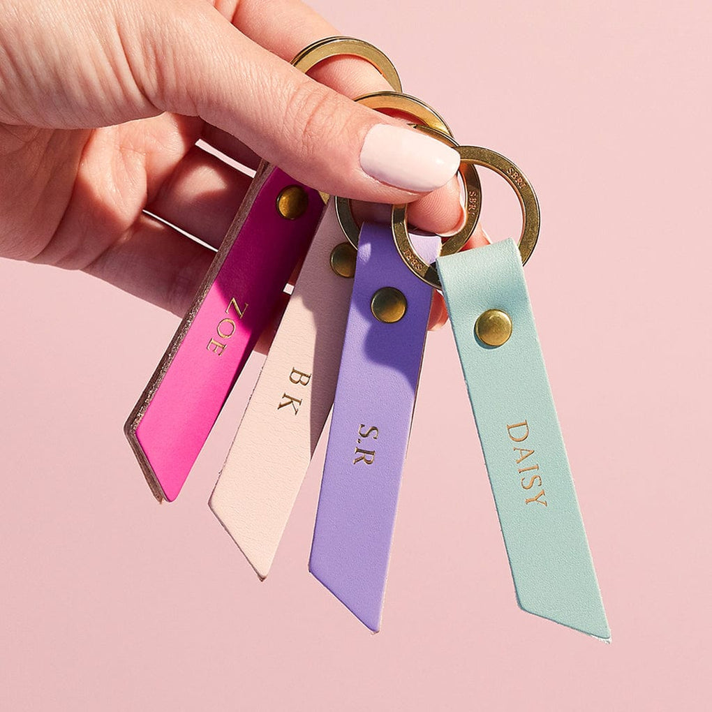Personalised Leather Keyrings | Sbri