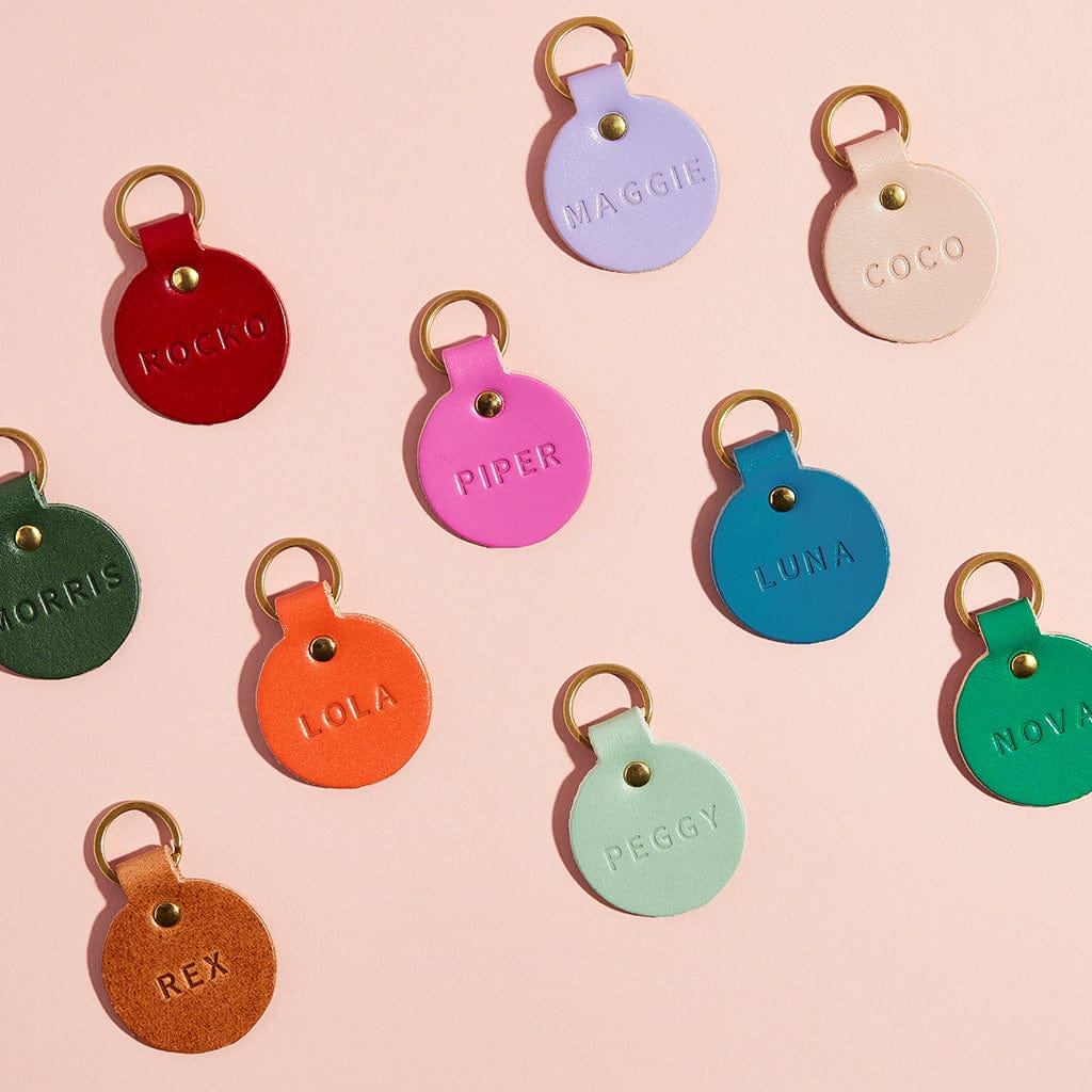 Personalised Leather Pet Name Tag | Sbri