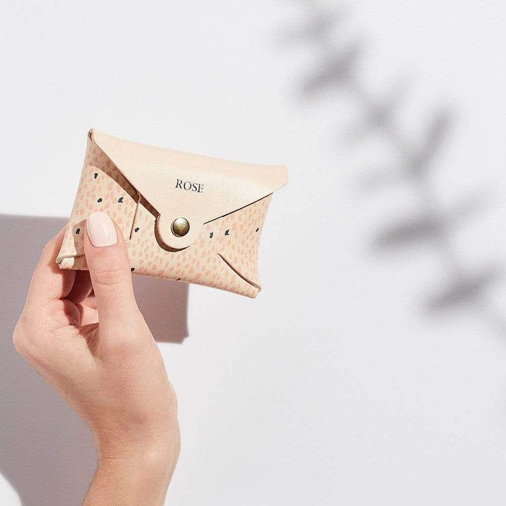 Personalised Leather Card + Coin Purses | Sbri