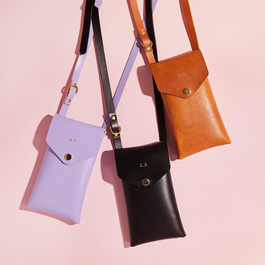 Personalised Leather Phone Pouch | Sbri