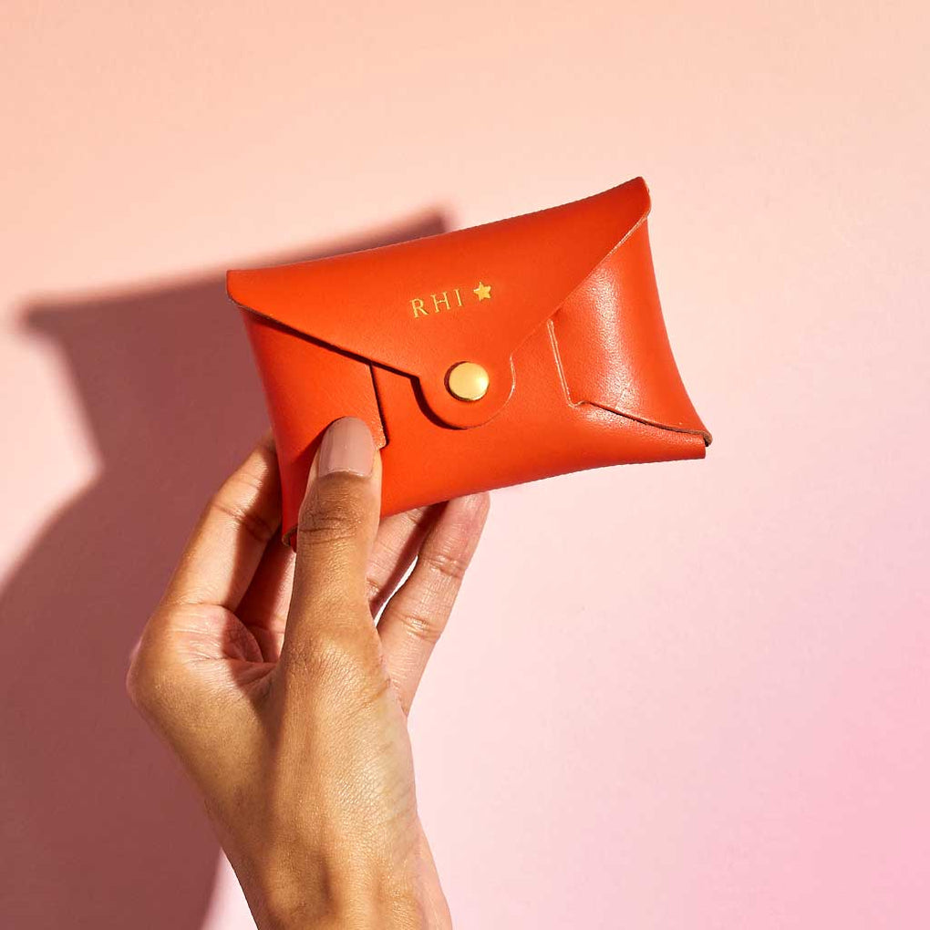 Personalised Leather Card + Coin Purses | Sbri